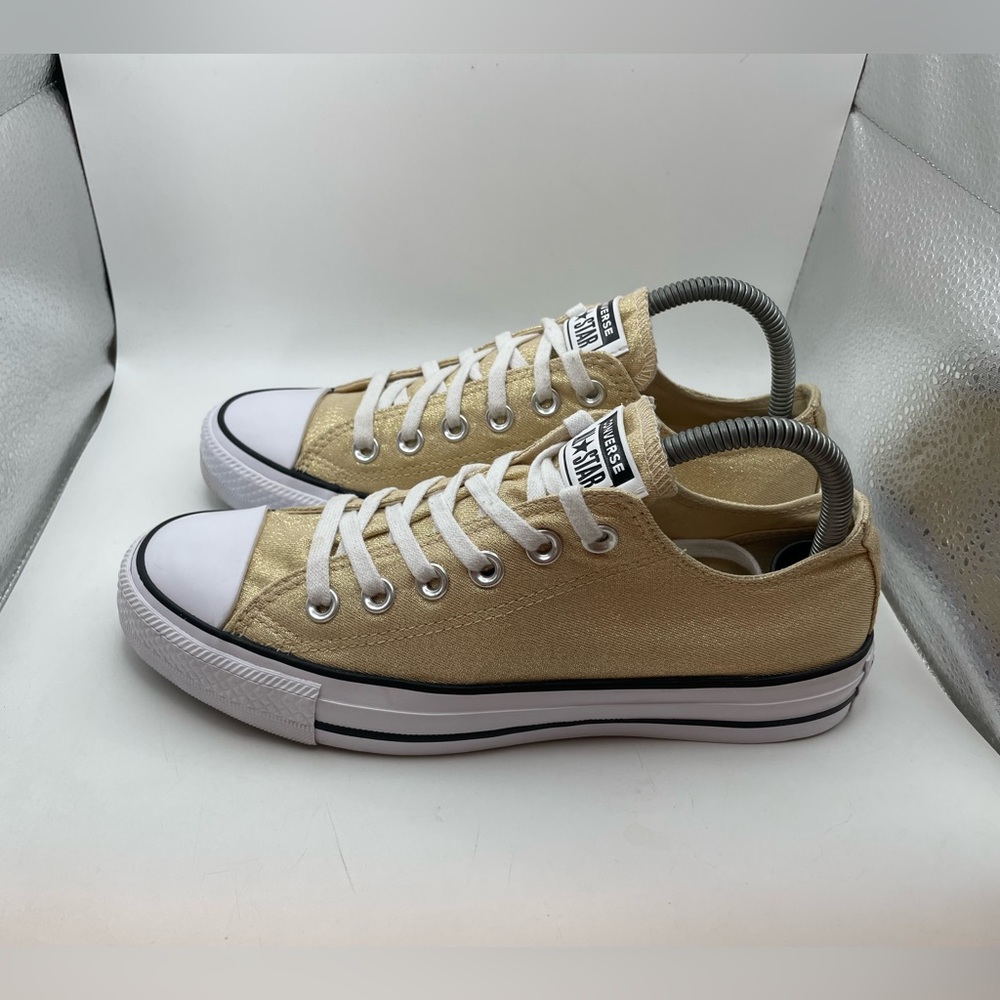 Converse All Star Gold Metallic Women’s Sneakers Size… - Gem